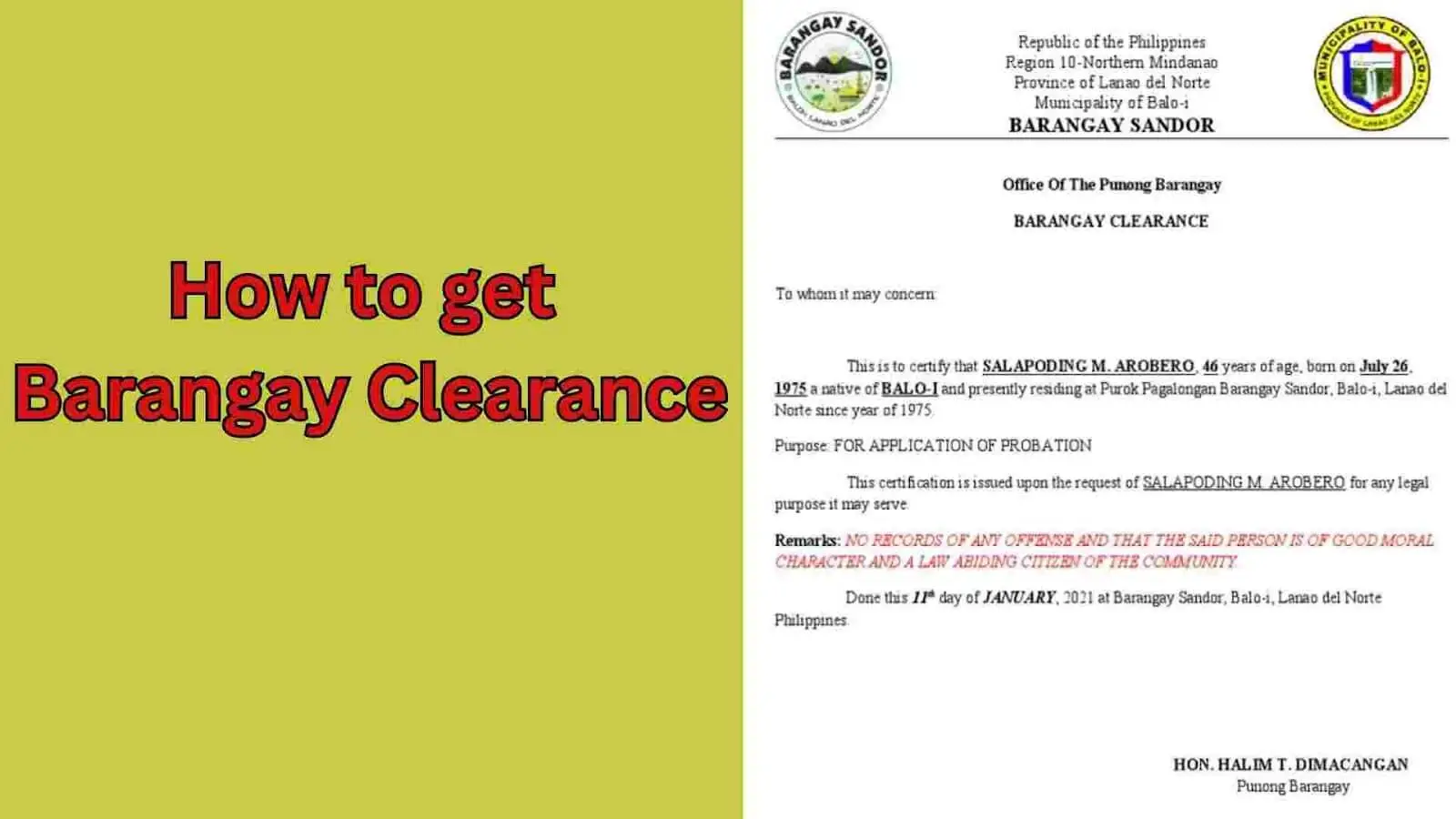 Barangay Clearance Online in Philippines 2025