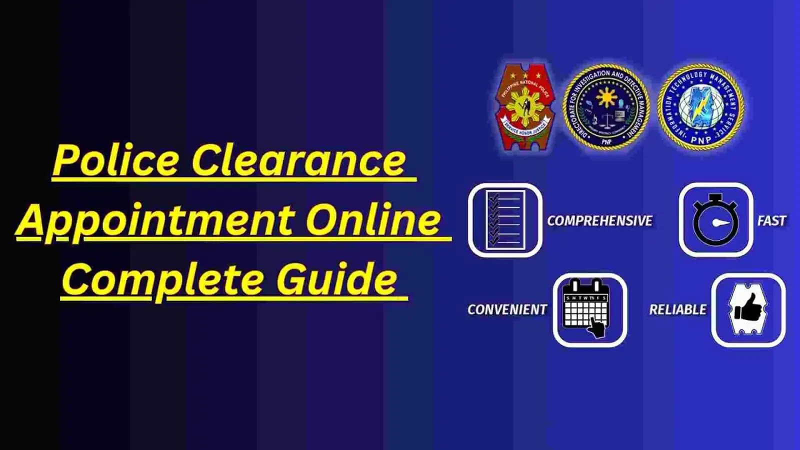 Police Clearance Appointment - How to Get an Appointment?
