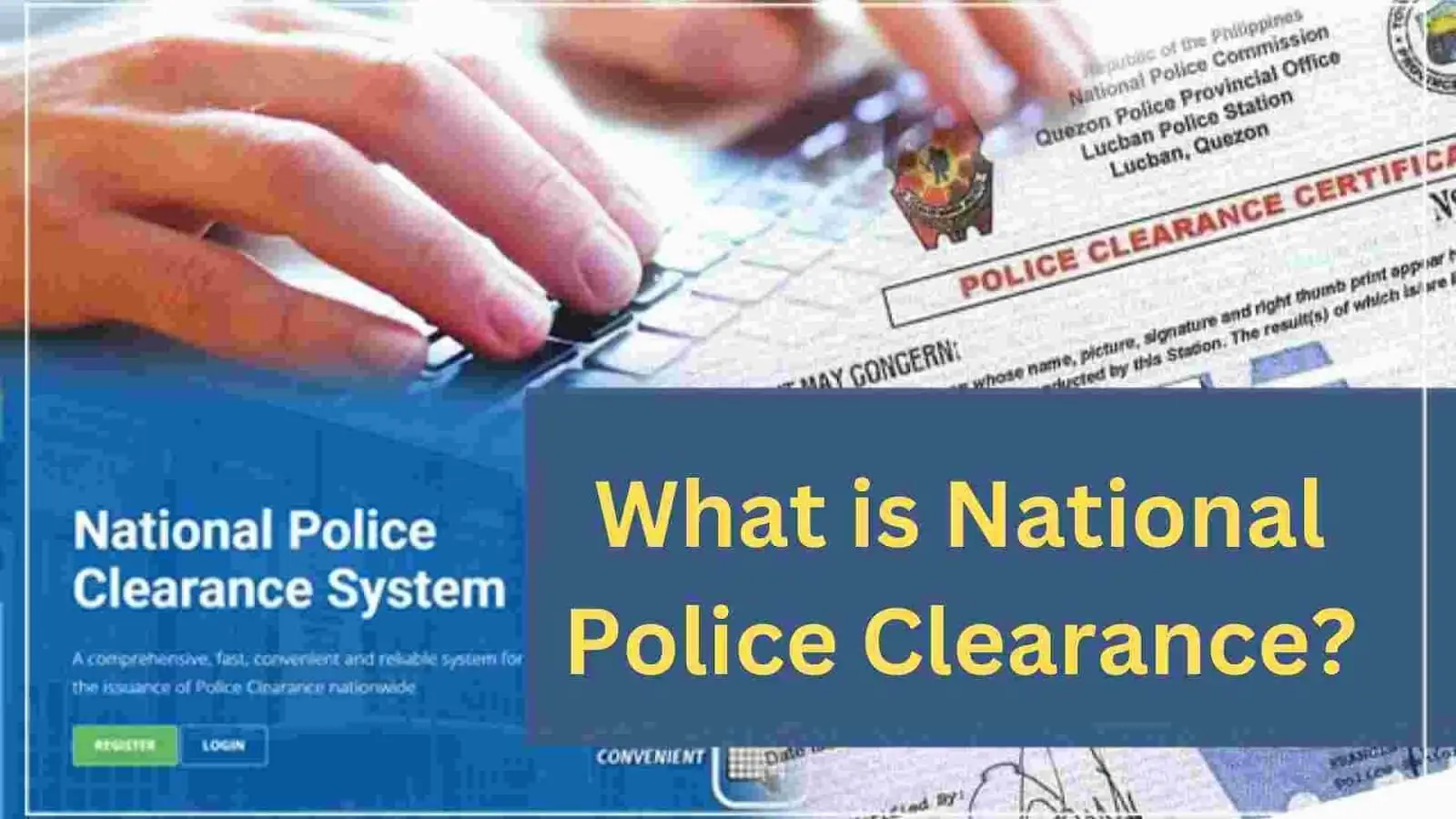 National Police Clearance | Online Registration & Appointment